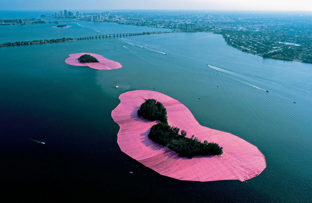 Fantasy Pink Islands Installation in Miami - AZAP